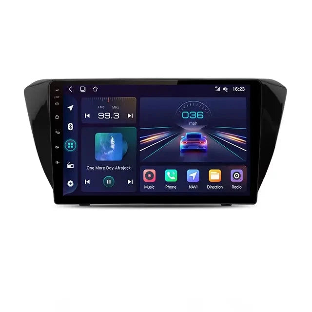 9'' Android multimedia touchsystem til Skoda Superb 3, med Apple Carpl ...
