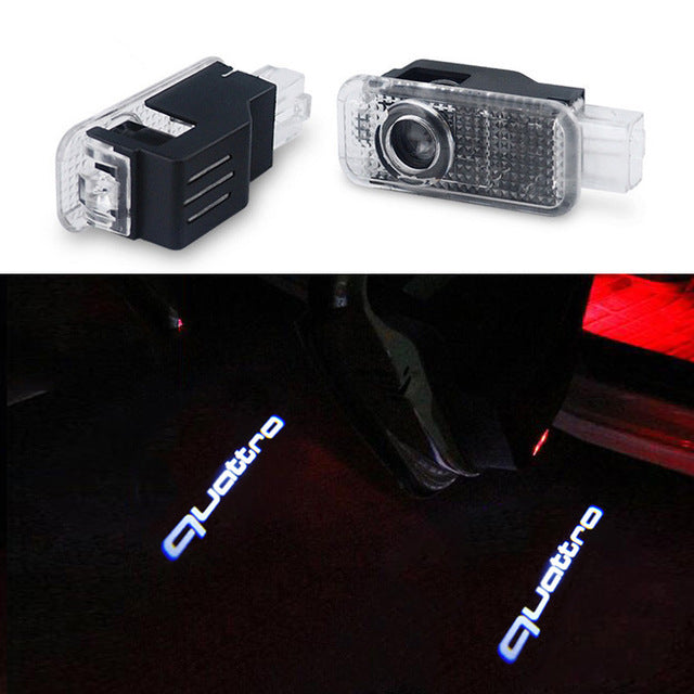 Quattro Dørlogolys til Audi: Sportslig Arv og Synlighed - NaviTronic